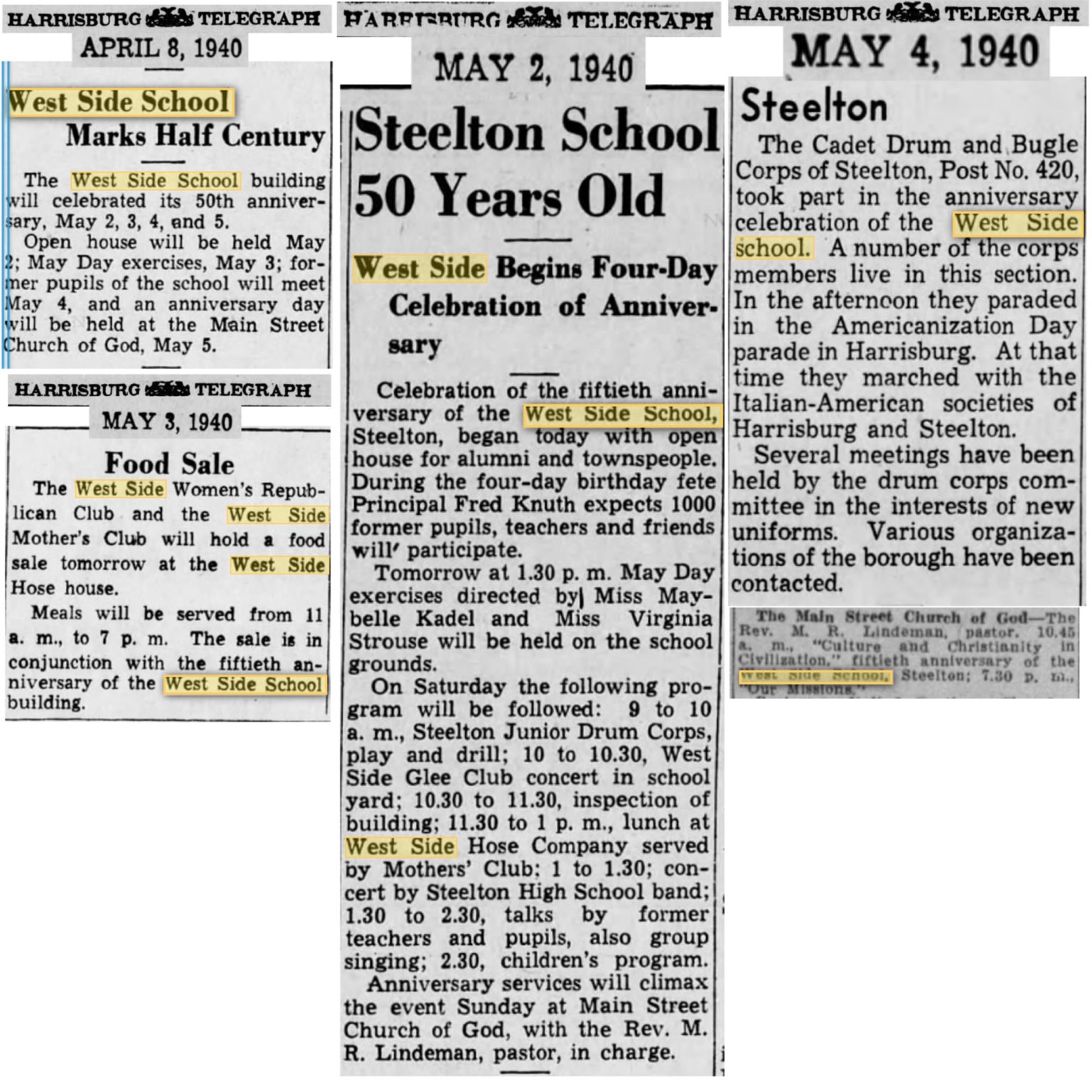 Schools - Steelton Historical Society